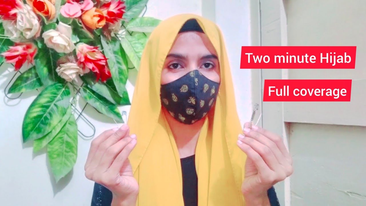 2 Minute Hijab ll Instant ready Hijab tutorial By Fatima's Vogue - YouTube