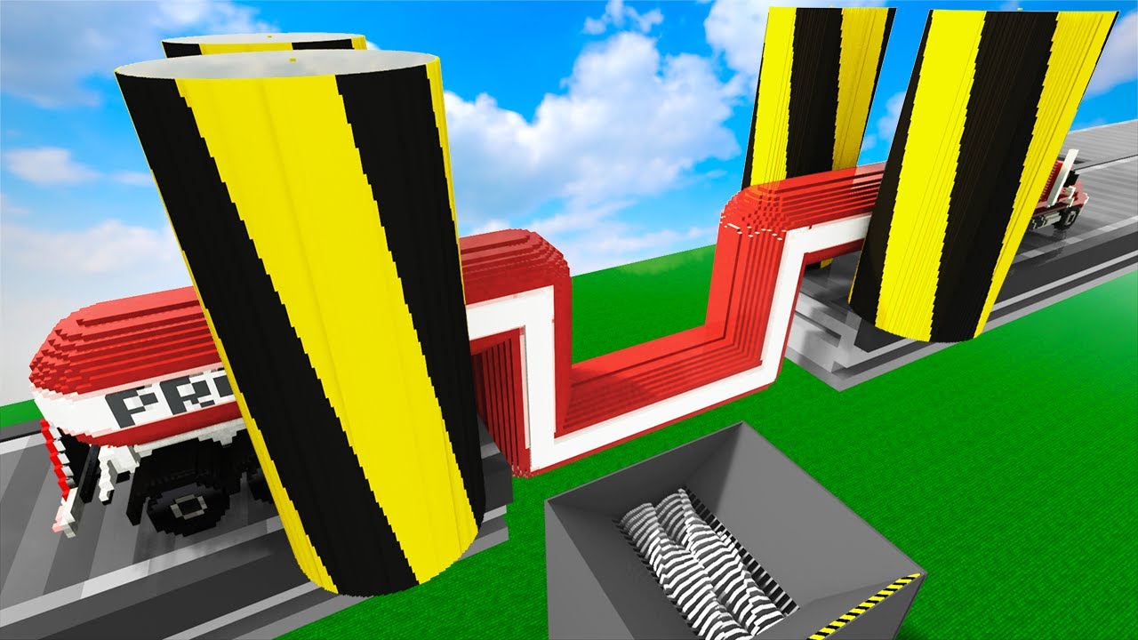 Cars Passing Through The Roller Fall Into The Shredder | Teardown - YouTube