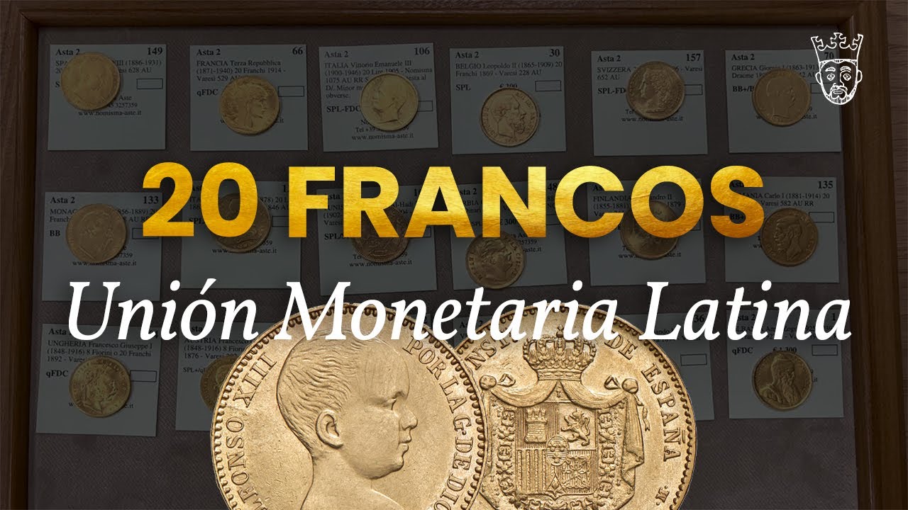 Monedas de 20 FRANCOS de la Unión Monetaria Latina - YouTube