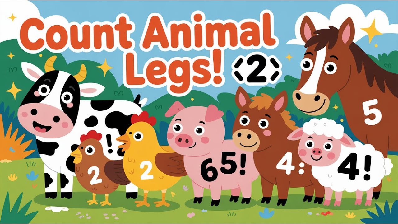 Counting Animal Legs | DreamMemories | Kids Education Special - YouTube