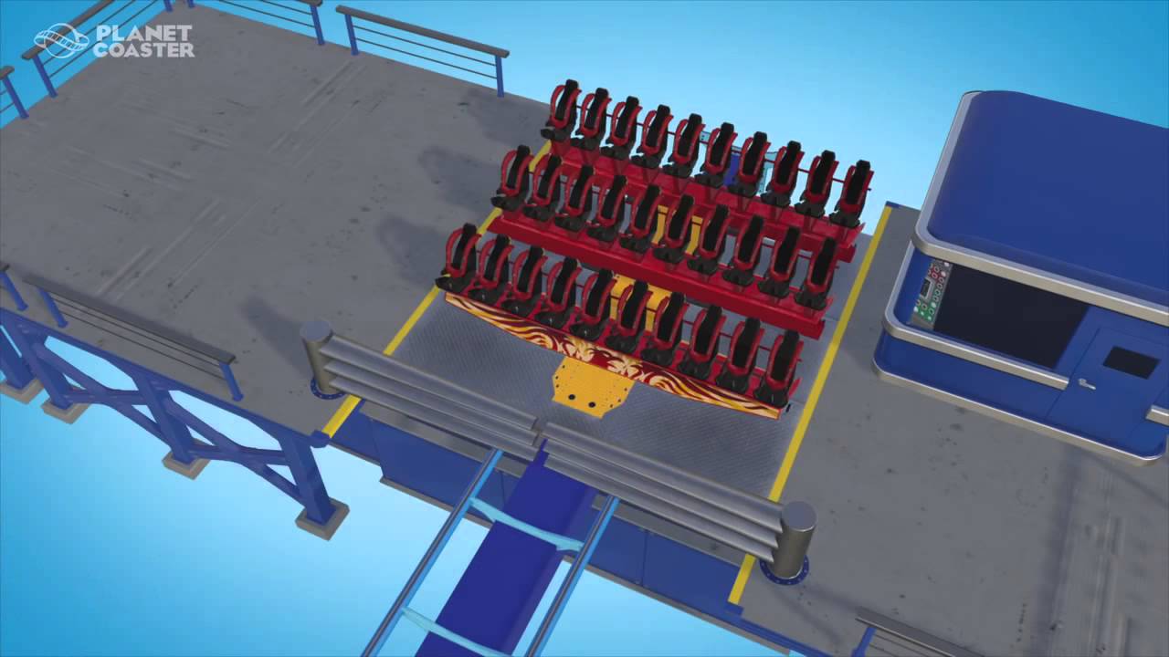 Planet Coaster Drop Coaster Station - YouTube