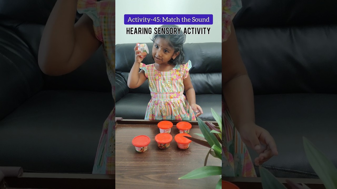 Activity-45: Hearing Sensory Activity. Match the sound #kidsactivities ...