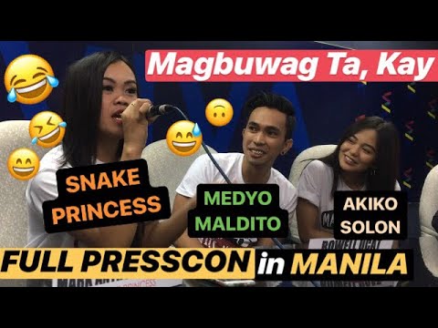 MEDYO Maldito, AKIKO Solon, & SNAKE Princess in Manila to promote ...