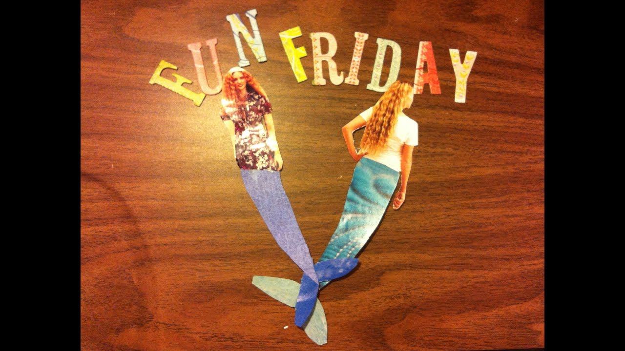 Fun Friday MERMAIDS! Junk Journal Collaging! - YouTube