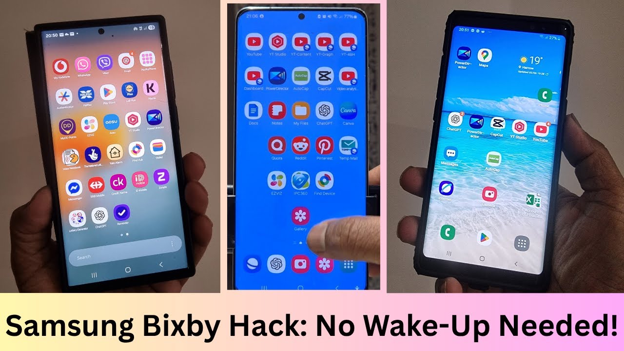 How to Use Bixby Without Saying "Hi Bixby"! | Samsung Hidden Feature ...