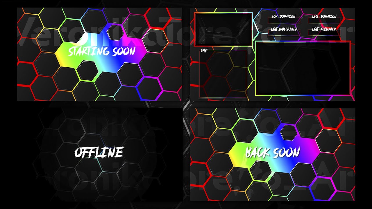 RGB Twitch Overlay | Twitch Overlay Stream Package | Overlay OBS - YouTube