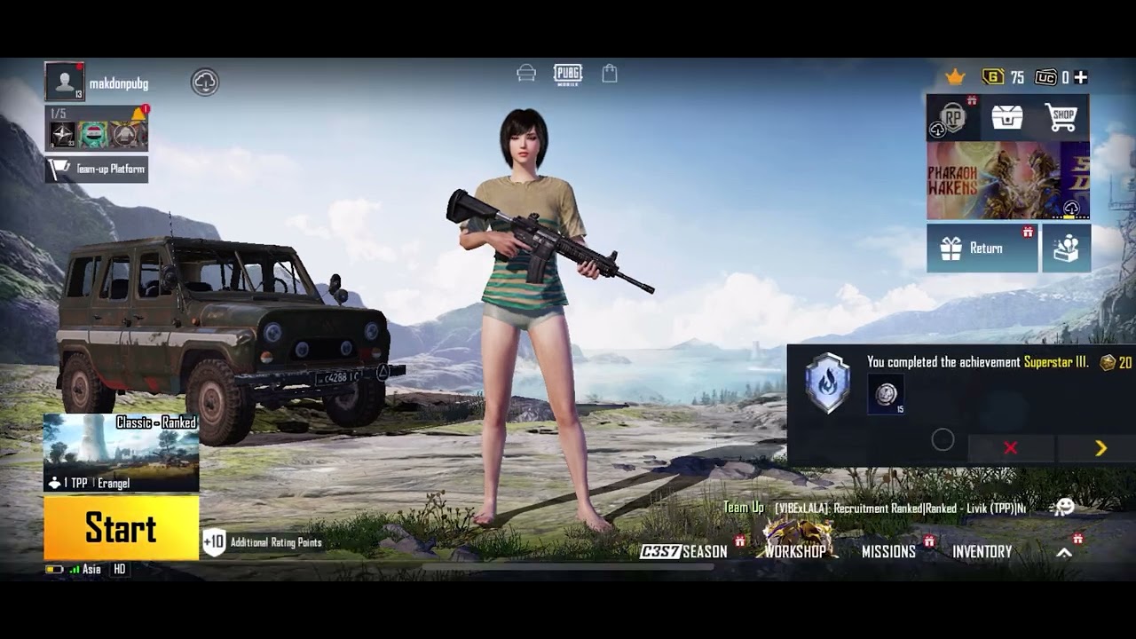 My lobby screenshot - YouTube