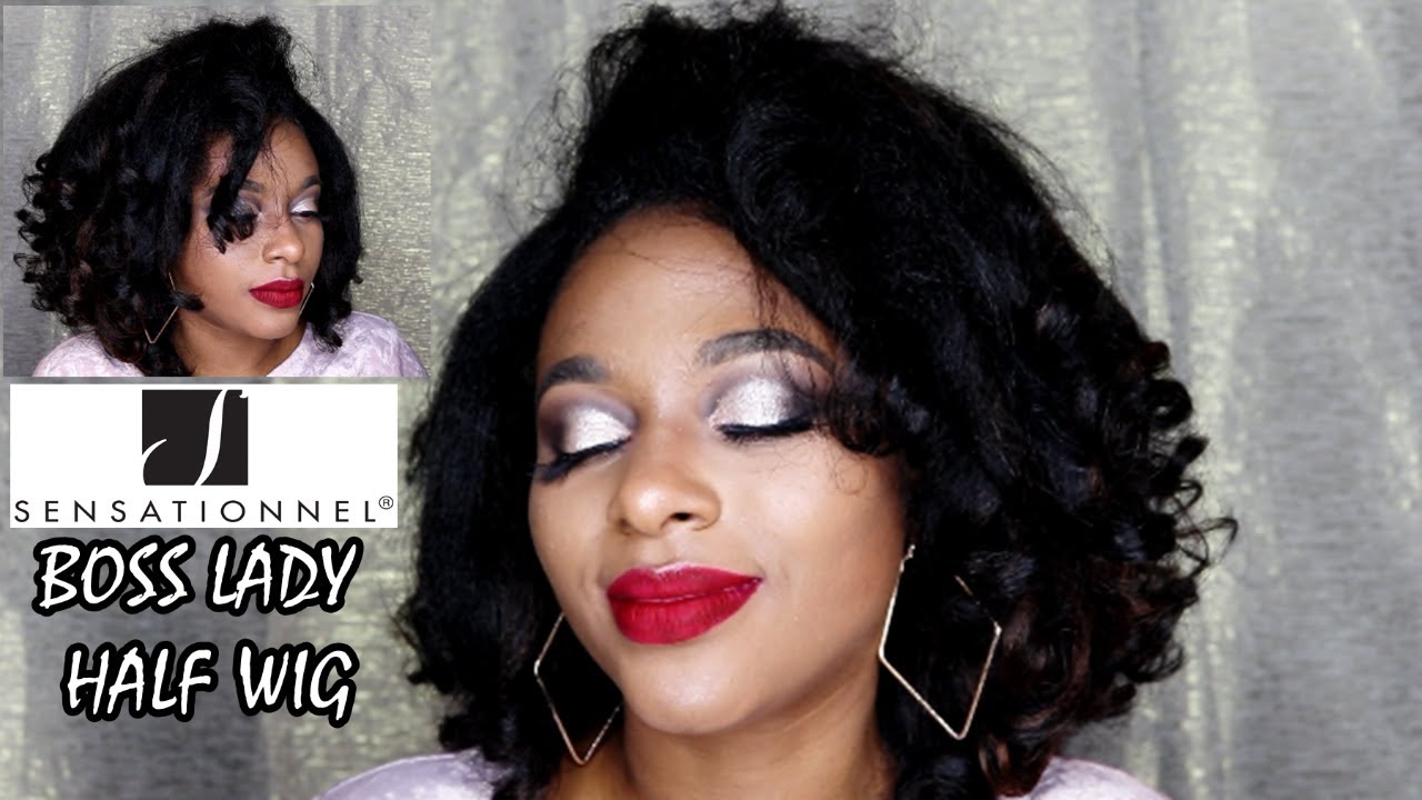 WHAT WIG? | SENSATIONNEL BOSS LADY HALF WIG - YouTube