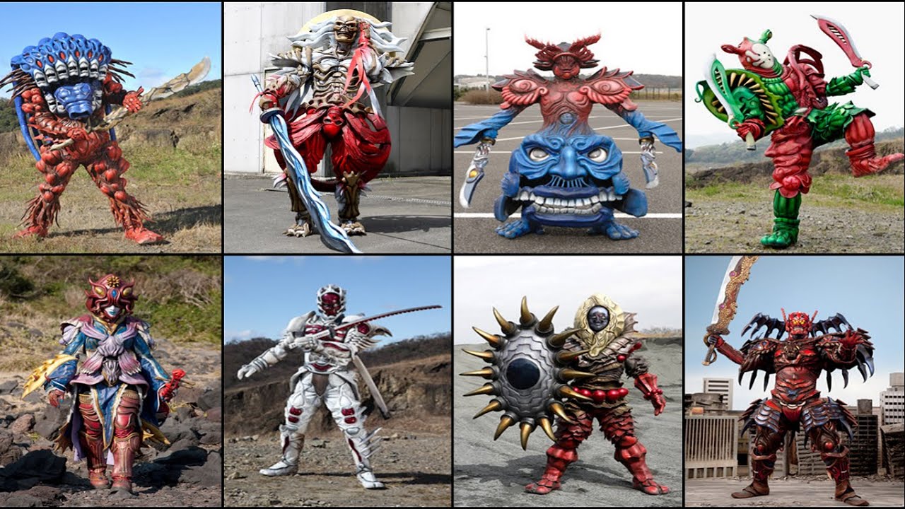 All Shinkenger Monsters/Villains - YouTube