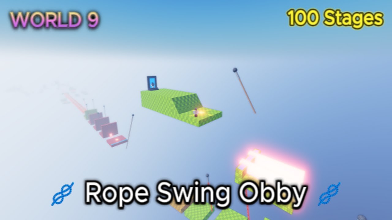 Rope Swing Obby [World 9] | Roblox - YouTube