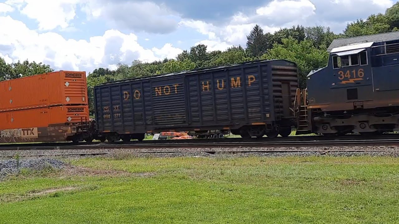 Railfanning at Voorheesville with the geometry box car on a short ...