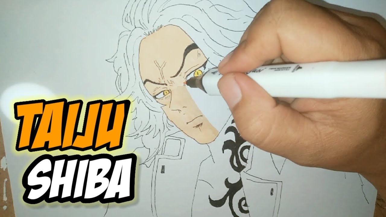 Menggambar Taiju Shiba Tokyo Revengers / How to draw Taiju Shiba from ...