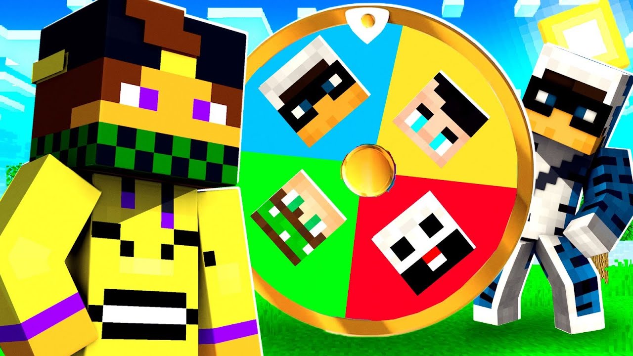 MINECRAFT NASCONDINO MA LA RUOTA DECIDE CHI CERCO - YouTube