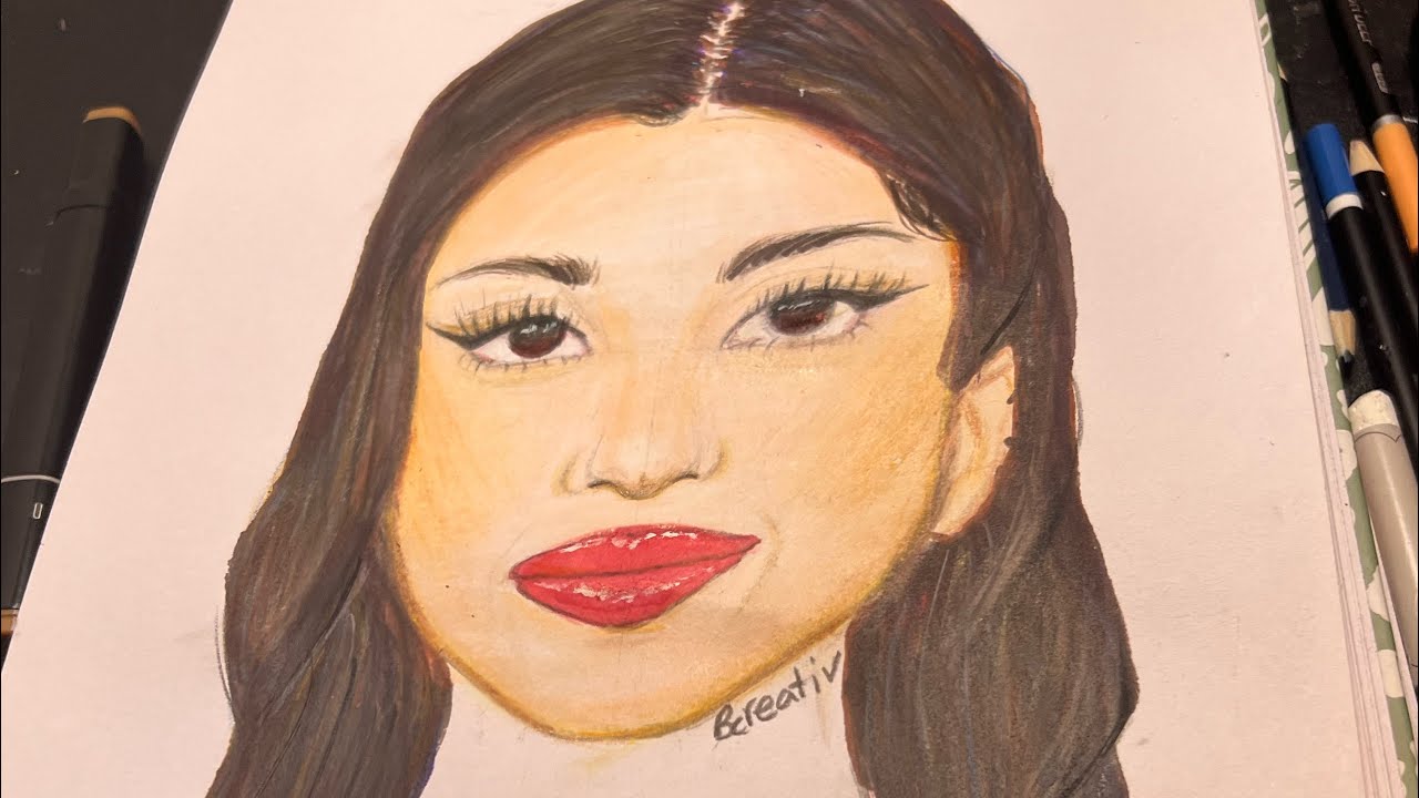 How to draw Olivia Rodrigo for beginners + additional coloring - YouTube