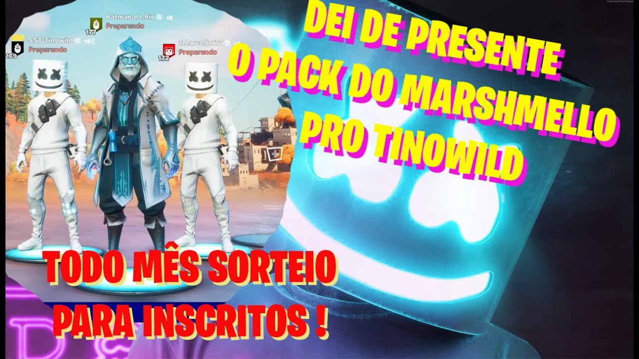 FORTNITE - DEI O PACK DO MARSHMELLO PRO TINO - YouTube