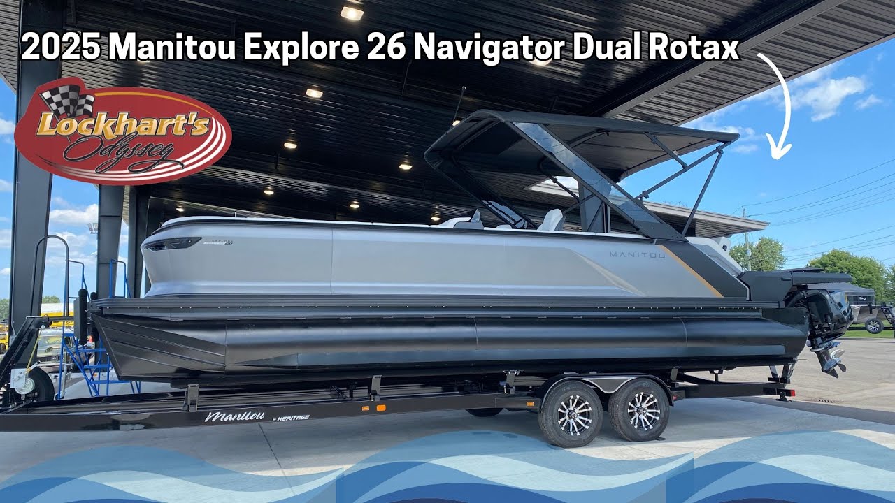 2025 Manitou Explore 26 Navigator Dual Rotax - YouTube