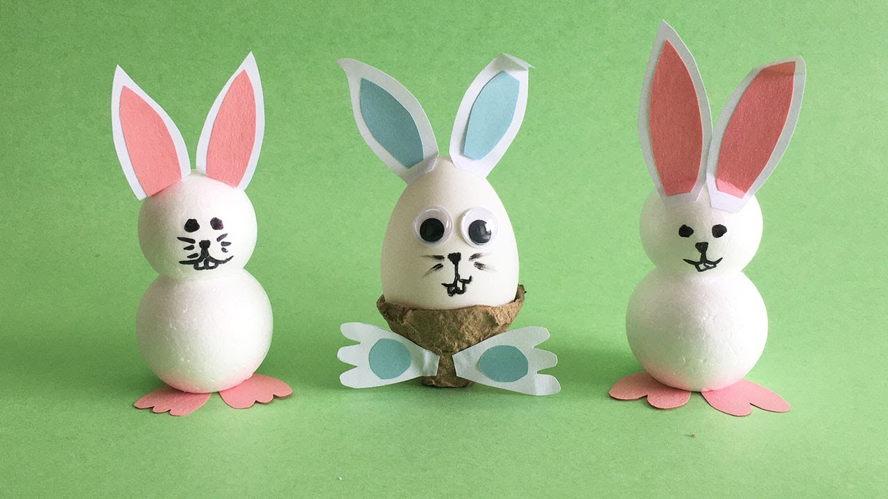 3D Easter Bunny Decor | DIY Easter Eggs Rabbit Crafts - YouTube
