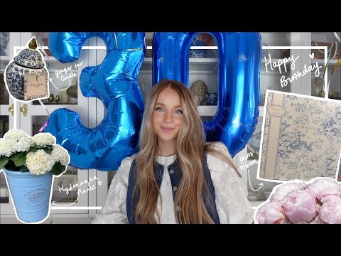 WHAT I GOT FOR MY 30th BIRTHDAY ✨ Laura Ashley homeware, Antique artwork & Limelight Hydrangea Trees