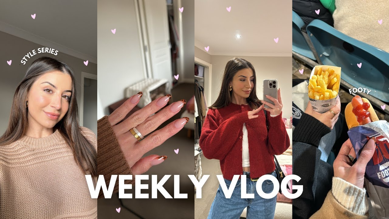 weekly vlog 🏉 winter styling, artwork, bunnings & the footy | Adele Maree - YouTube