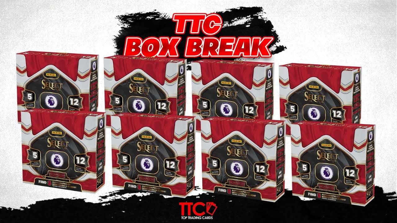 TTC BOX BREAK STREAM⚽ 2 CASES 24 HOBBY BOX PANINI 22-23 EPL SELECT ...