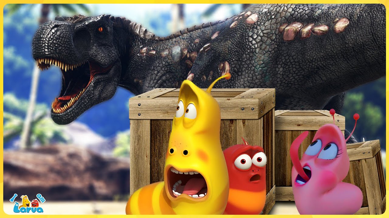LARVA RAN AWAY FROM THE TYRANNOSAUR THE BEST CARTOONS FOR KIDS LARVA ...