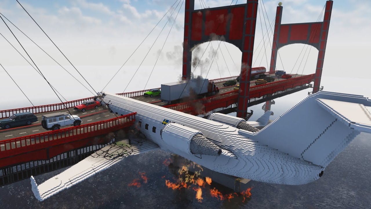 Plane Crashes Into Bridge With Traffic | Teardown - YouTube