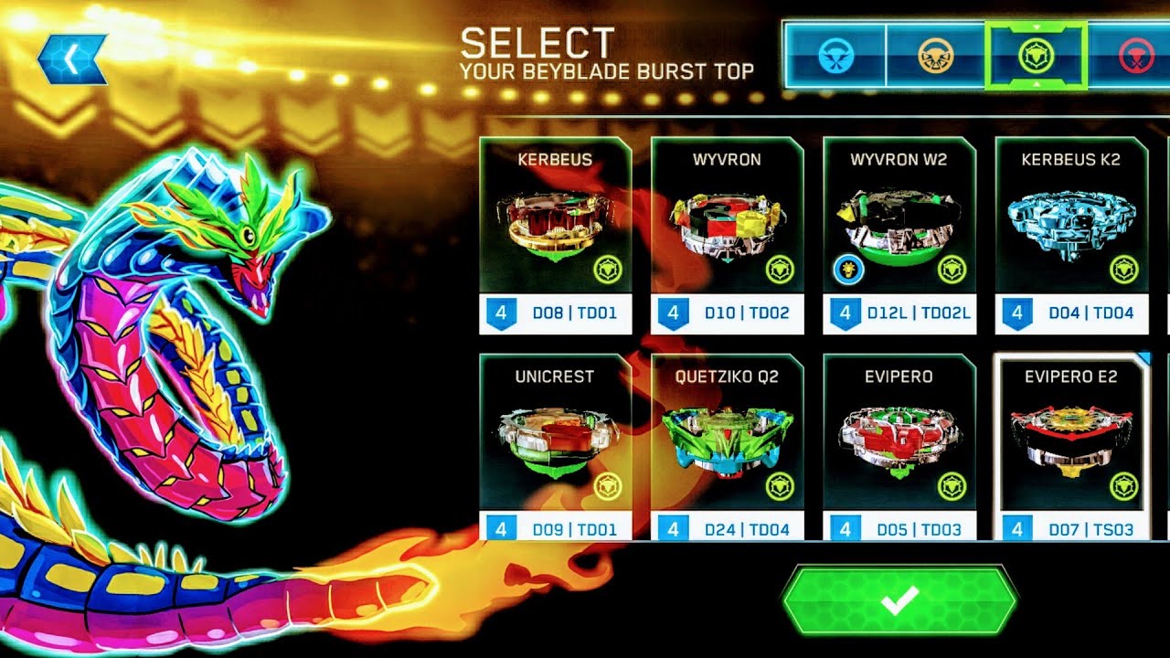 Beyblade Burst Hasbro App: Evipero E2 vs Anubion A2 - YouTube