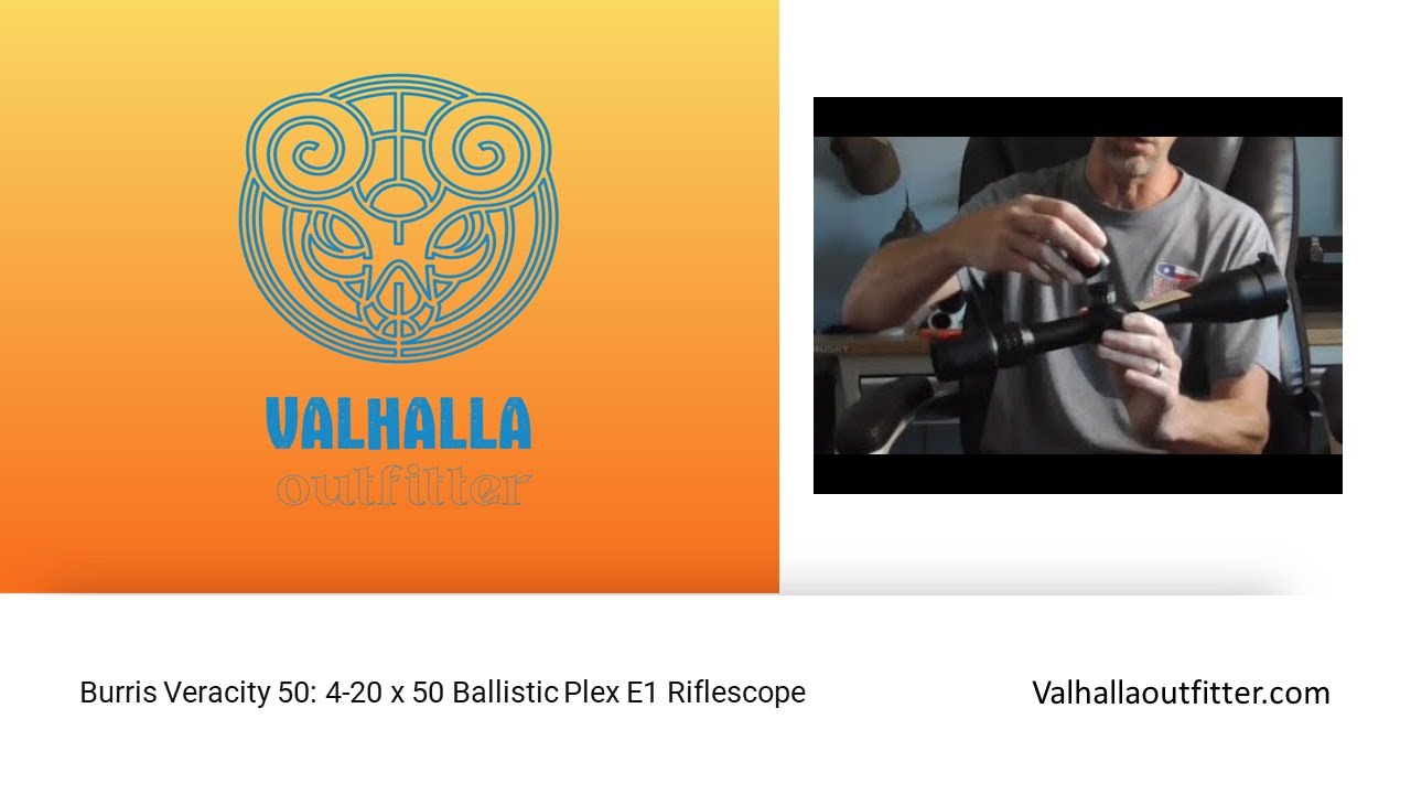Burris Veracity 50 : 4-20 x 50 Ballistic Plex E1 Varmint Reticle - YouTube
