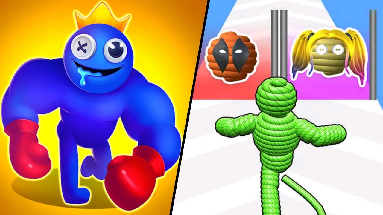 Punchy Race | Rope Man Run / All Level Gameplay: Android,iOS - YouTube