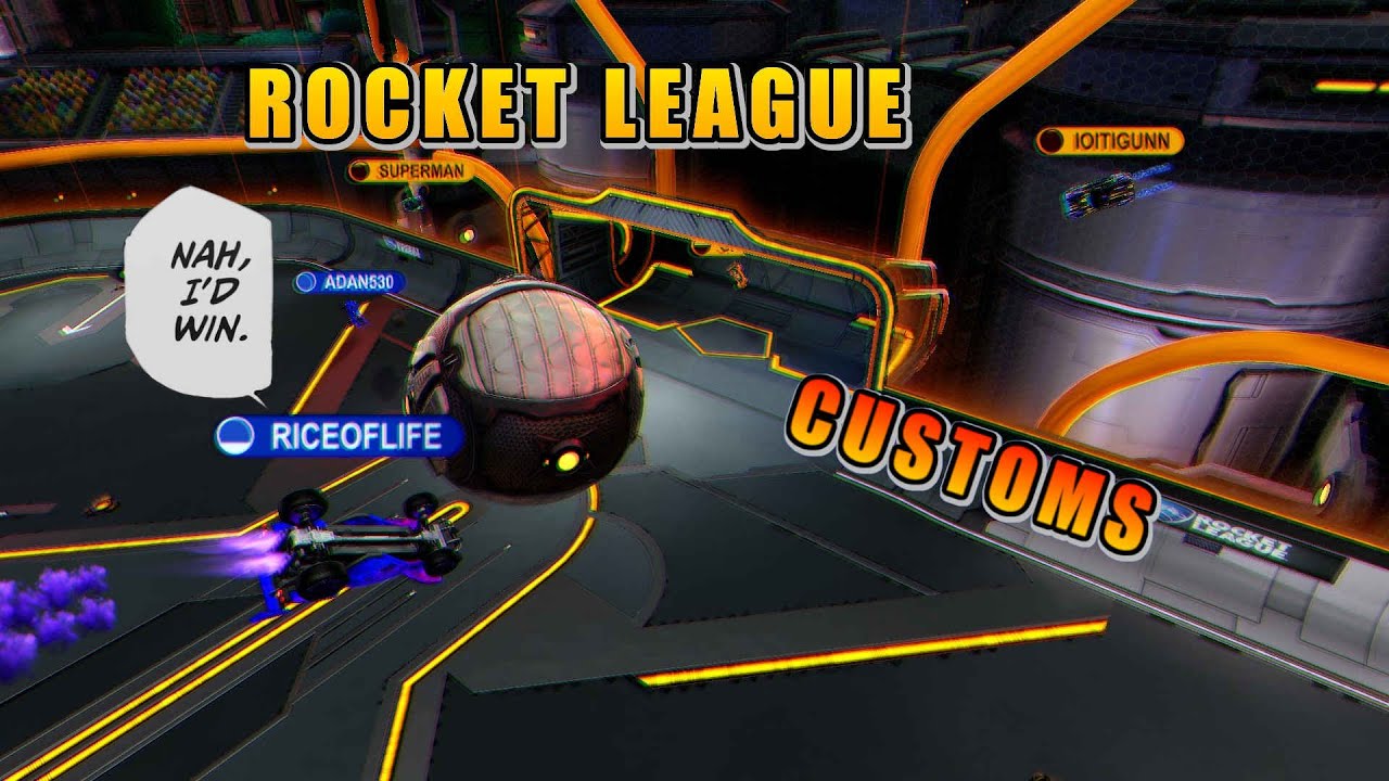 rocket league customs? nah i'd win - YouTube