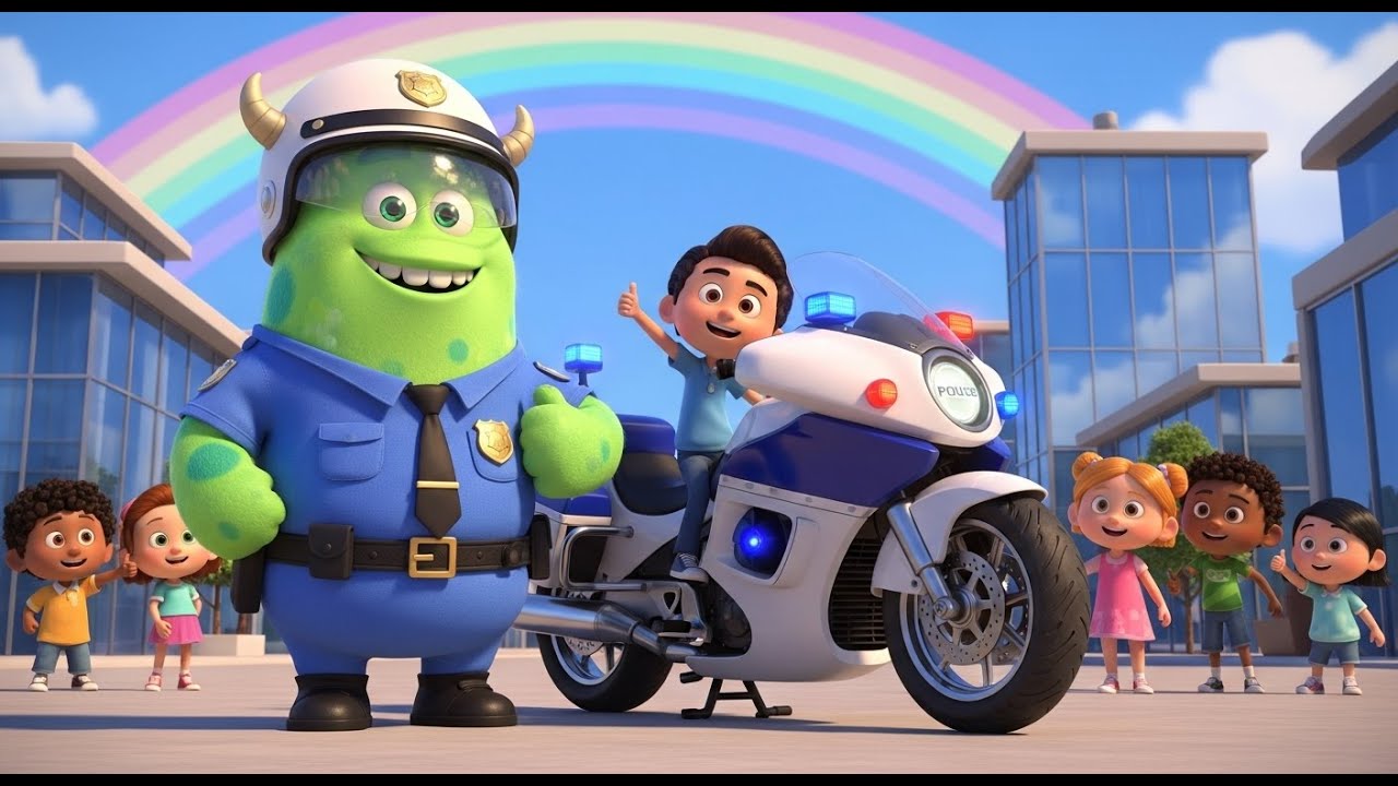 Monster Police 🚓 | Fun 3D Animated Kids Adventure | Friendly Monsters ...