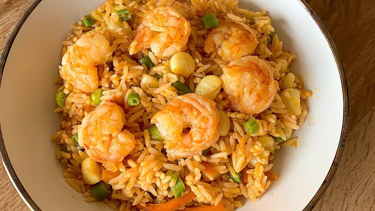Receta de arroz con langostinos - YouTube