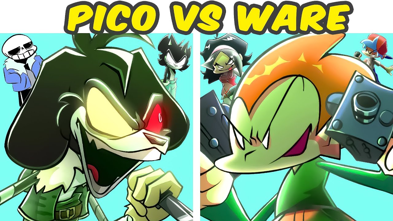 Friday Night Funkin' Pico VS Ware V1 + Cutscene (FNF MOD) (Nene,BF ...