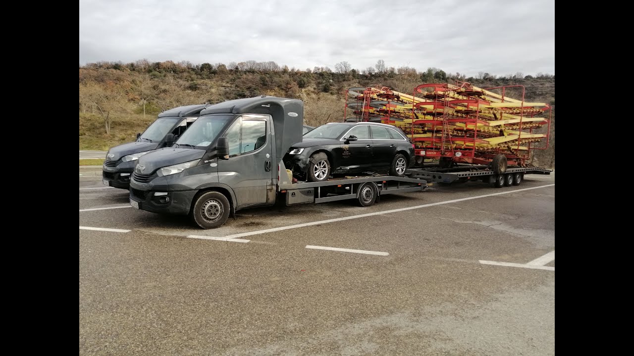 Vlog 3. Załadunek przyczep samozbierających Kemper Be 125 . Transport ...