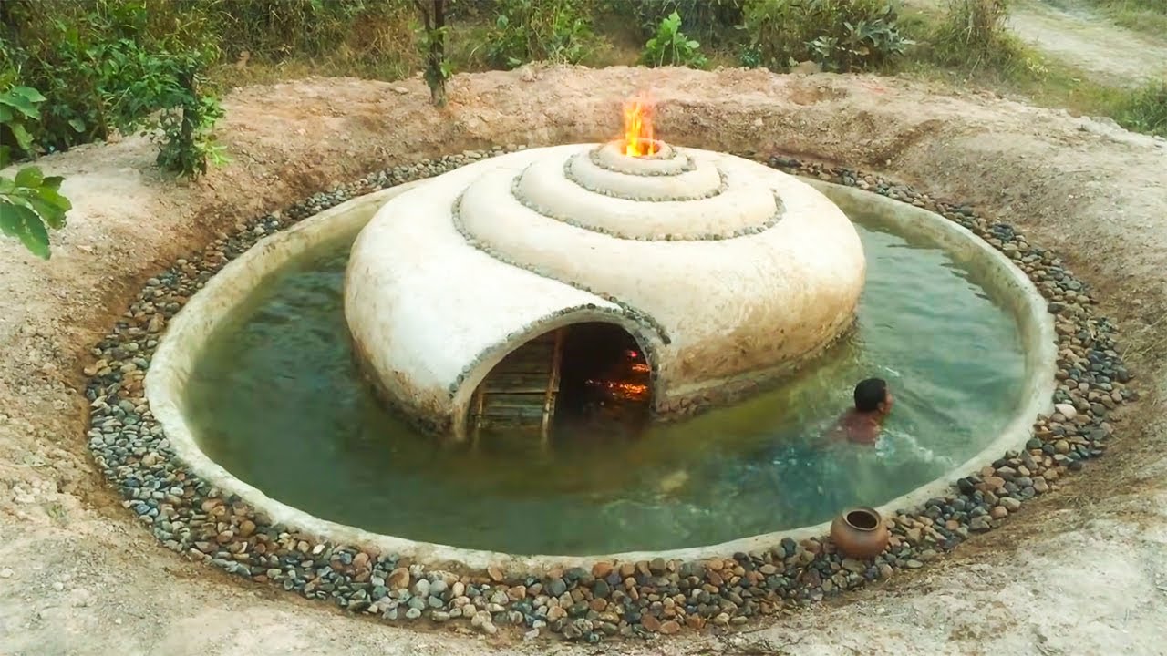 Full video: Building a hidden underground snail house with a stunning ...