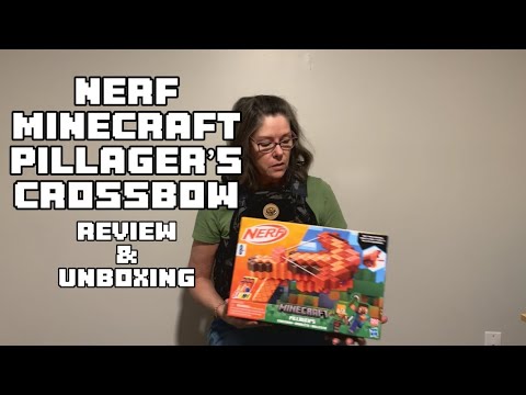 Nerf Minecraft: Pillagers Crossbow review & unboxing - YouTube
