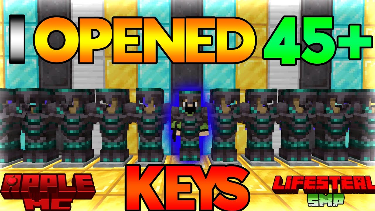 I Opened 45+ Keys In Apple MC │ Public Lifesteal Smp │ ZRF CRAFTS - YouTube