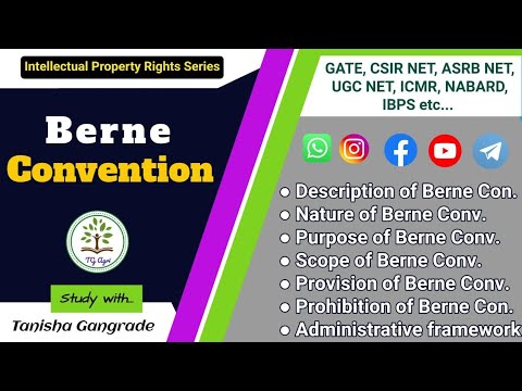 Berne convention | Berne convention 1886 | Intellectual Property Rights ...