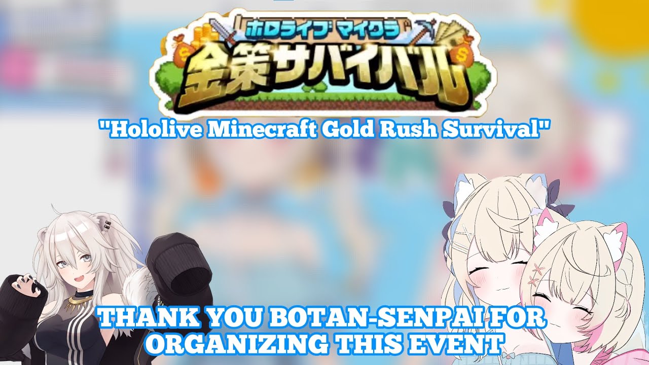 FUWAMOCO Explains the New Hololive Minecraft Event by Botan Senpai ...