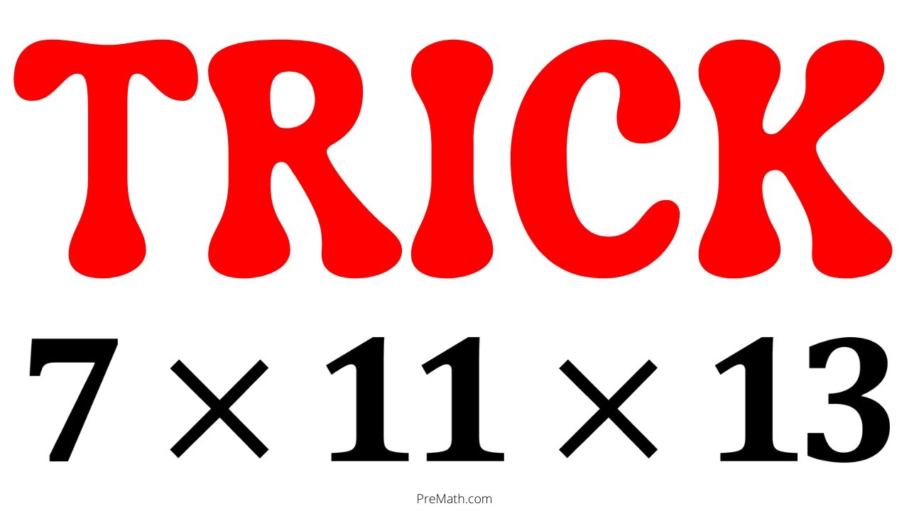 Check out this Easy Trick 7x11x13 | No Calculators Needed! - YouTube