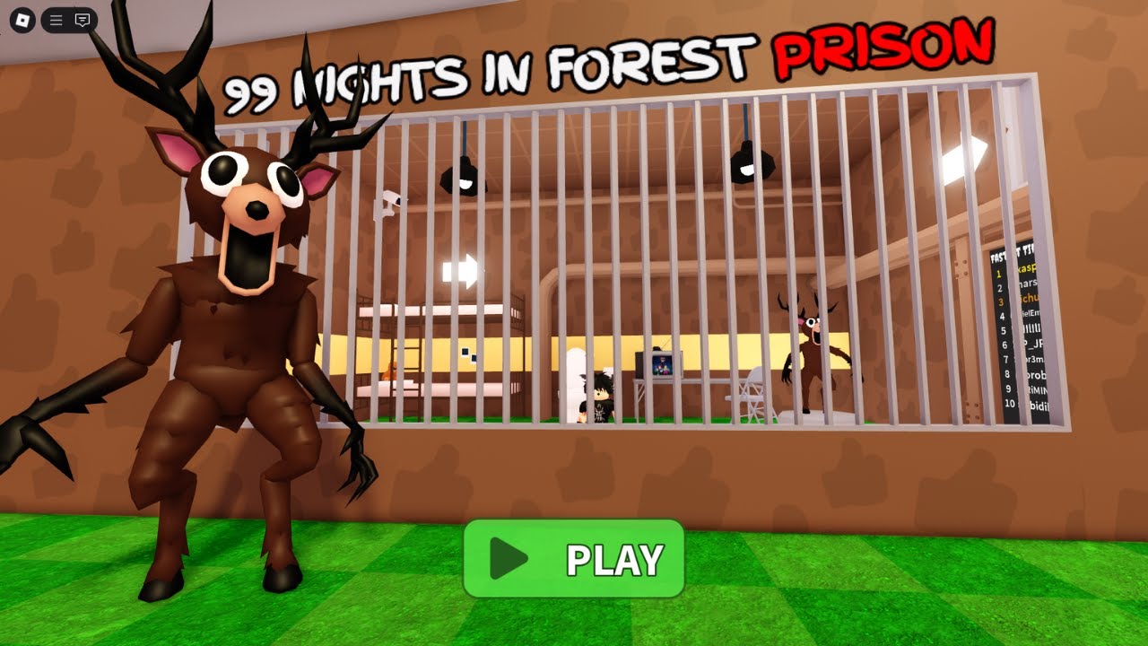 🦌99 NIGHTS IN FOREST PRISON RUN! - YouTube