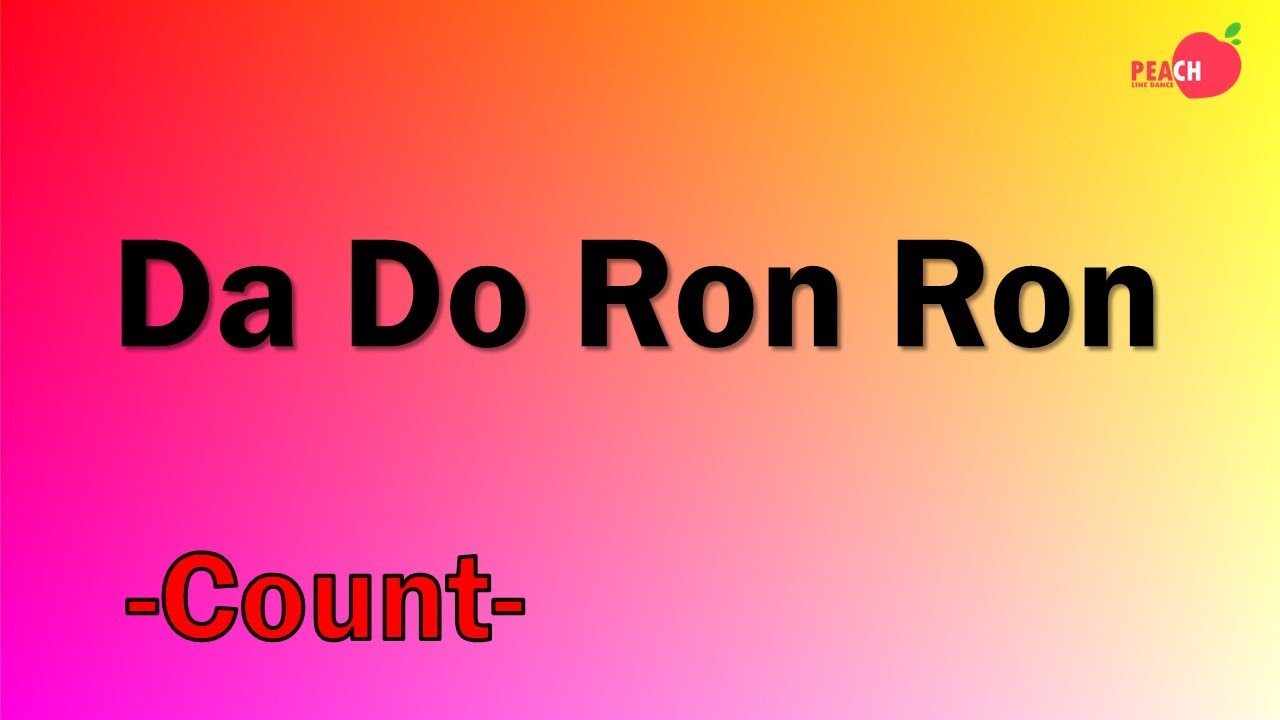 Da Do Ron Ron Line Dance - Count - YouTube