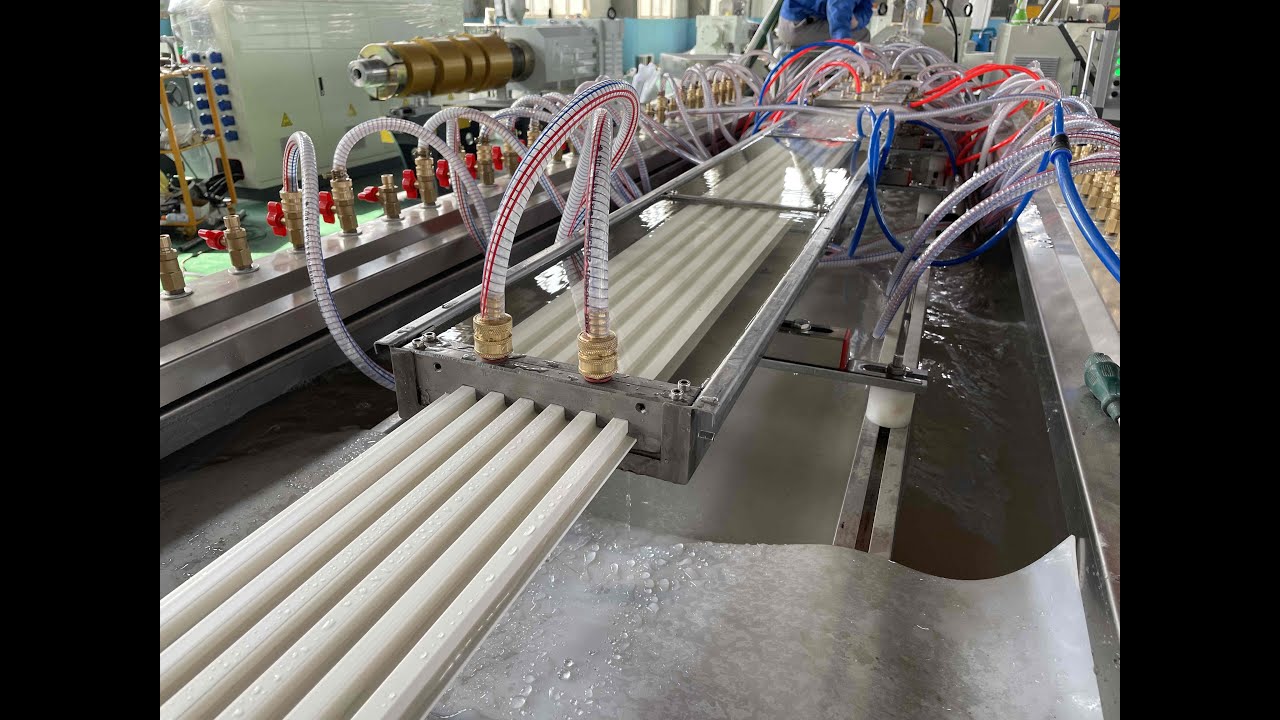 PVC wall cladding panel great wall panel making machine - YouTube