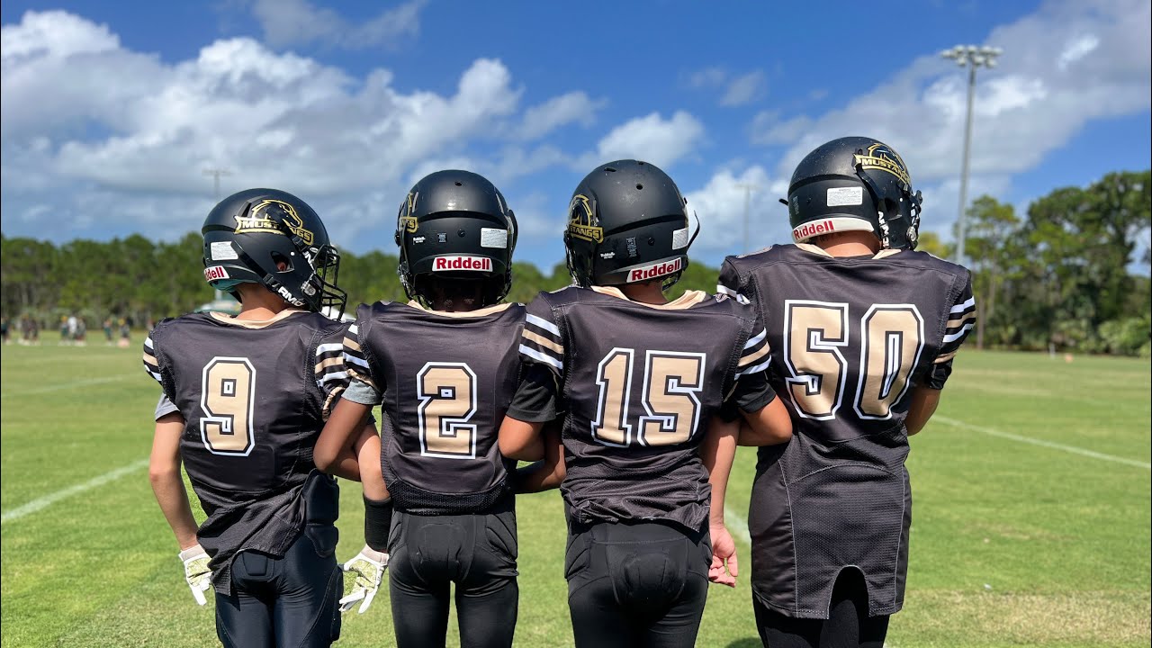 Pop Warner Jupiter Mustangs 12U Gold vs Riviera Chargers || Sept 2 ...