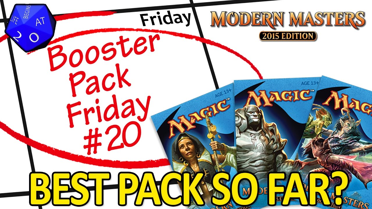 Booster Pack Friday Episode 20 - Incredible Modern Masters Pack - YouTube