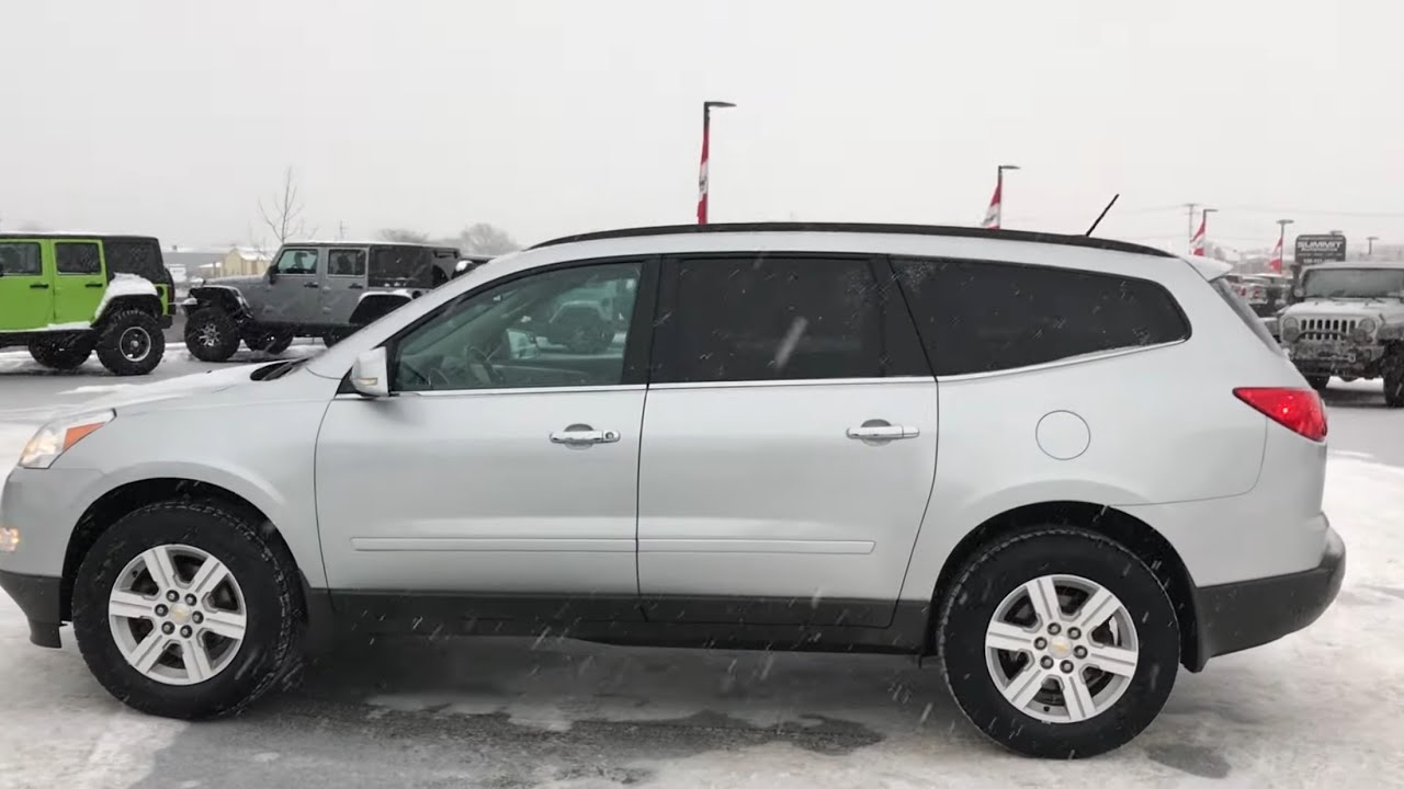 2011 CHEVROLET TRAVERSE LT2 QUADS THIRD SILVER ICE WALK AROUND ...