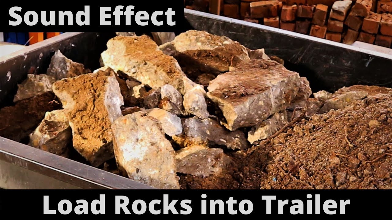 Rock Sound Effect - Loading Rock into Steel Trailer - with Video. - YouTube