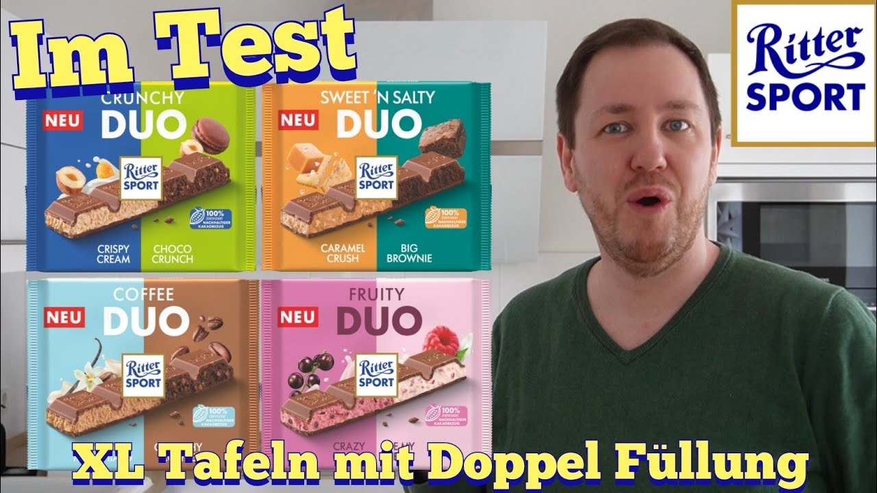 Ritter Sport: Duo (alle 4 Sorten mit 8 Geschmacksrichtungen) im Test ...