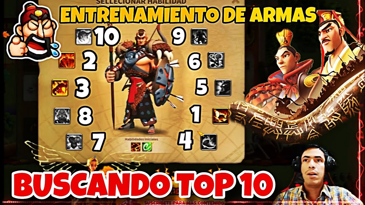 ENTRENAMIENTO DE ARMAS DE LOHAR - BUSCANDO TOP 10 - RISE OF KINGDOMS ...