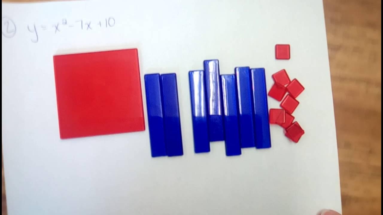 Factoring Trinomials using Algebra Tiles - YouTube